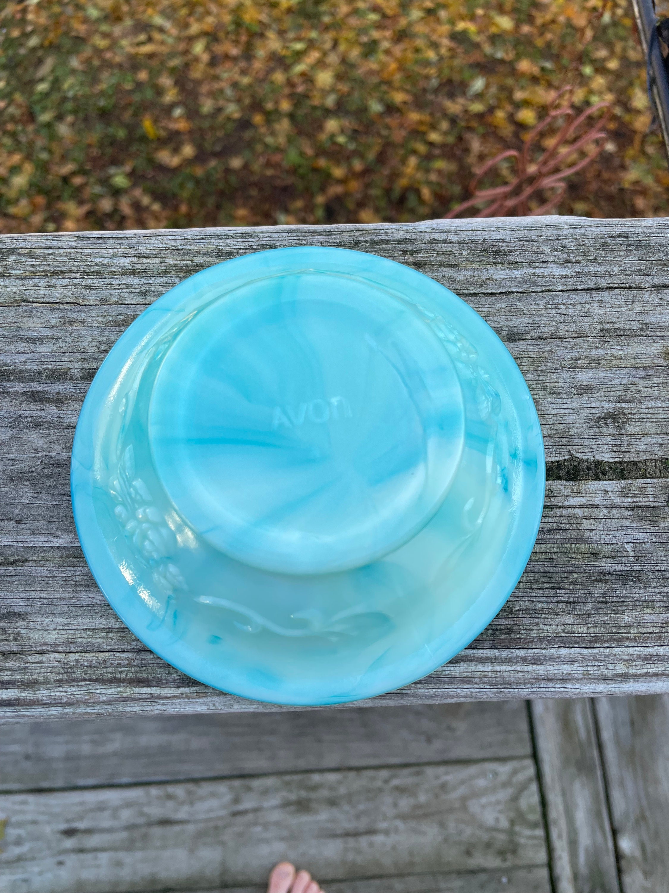 Vintage Avon Blue Milk Glass Wash Basin Set, Vintage Avon, Vintage Wash ...
