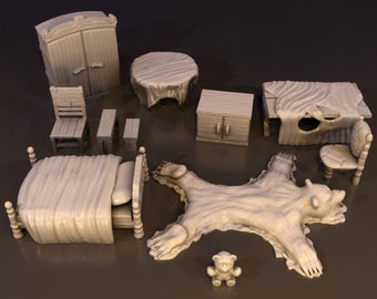 Camp Scatter Terrain Set Dnd Miniature Terrain for Dungeons and Dragons ...