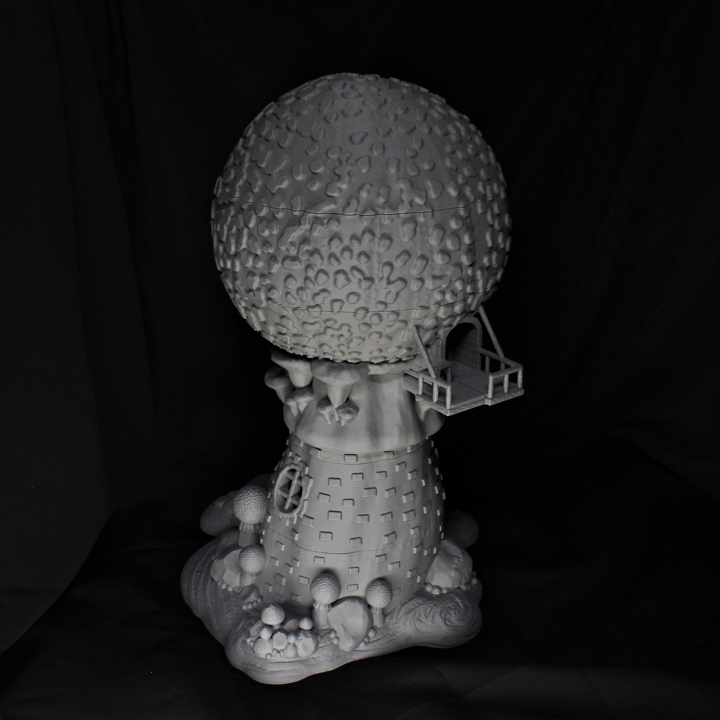 28mm Scale Mushroom Terrain - 5-floor Playable Building for Tabletop ...