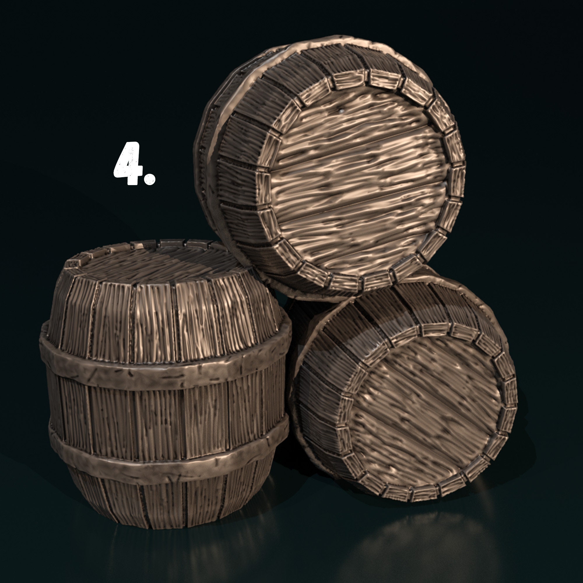 Barrels, Dnd Miniature Terrain, Dungeons and Dragons, D&D, Pathfinder ...