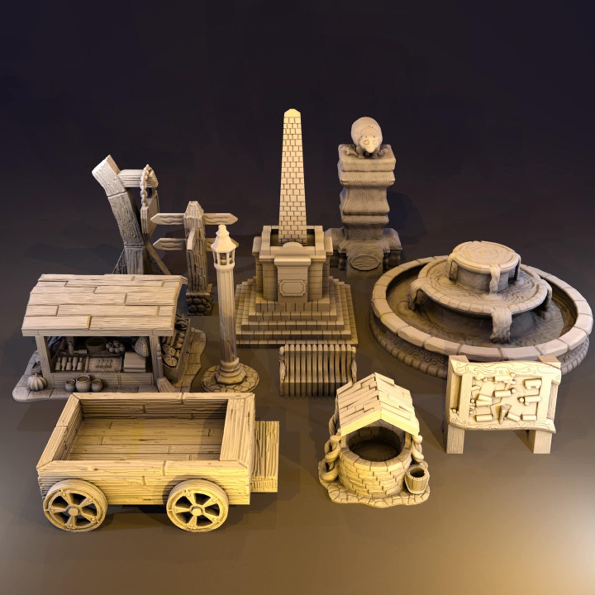 Town Decorations, Dnd Miniature Terrain, Dungeons and Dragons, D&D ...