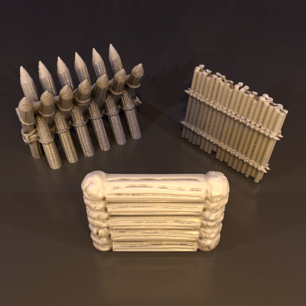 28mm Barricade Scatter Terrain, Wargaming Fortification Terrain, DND ...