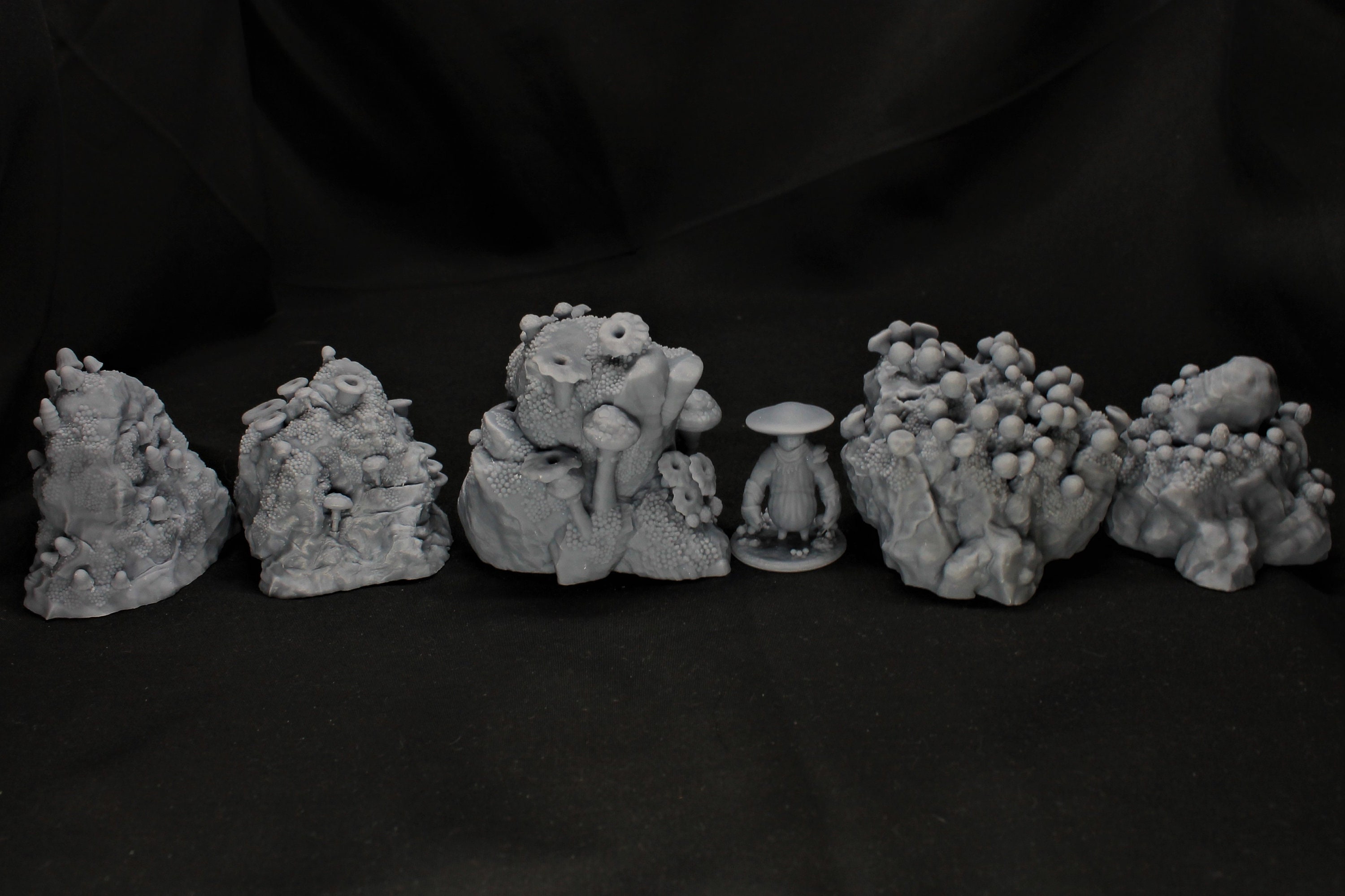 D&D Rocks Scatter Terrain, 28mm Dungeons and Dragons Mushroom Terrain ...