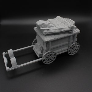 Playable Caravan/wagon With Horses, Dnd Miniature Terrain, Dungeons and ...