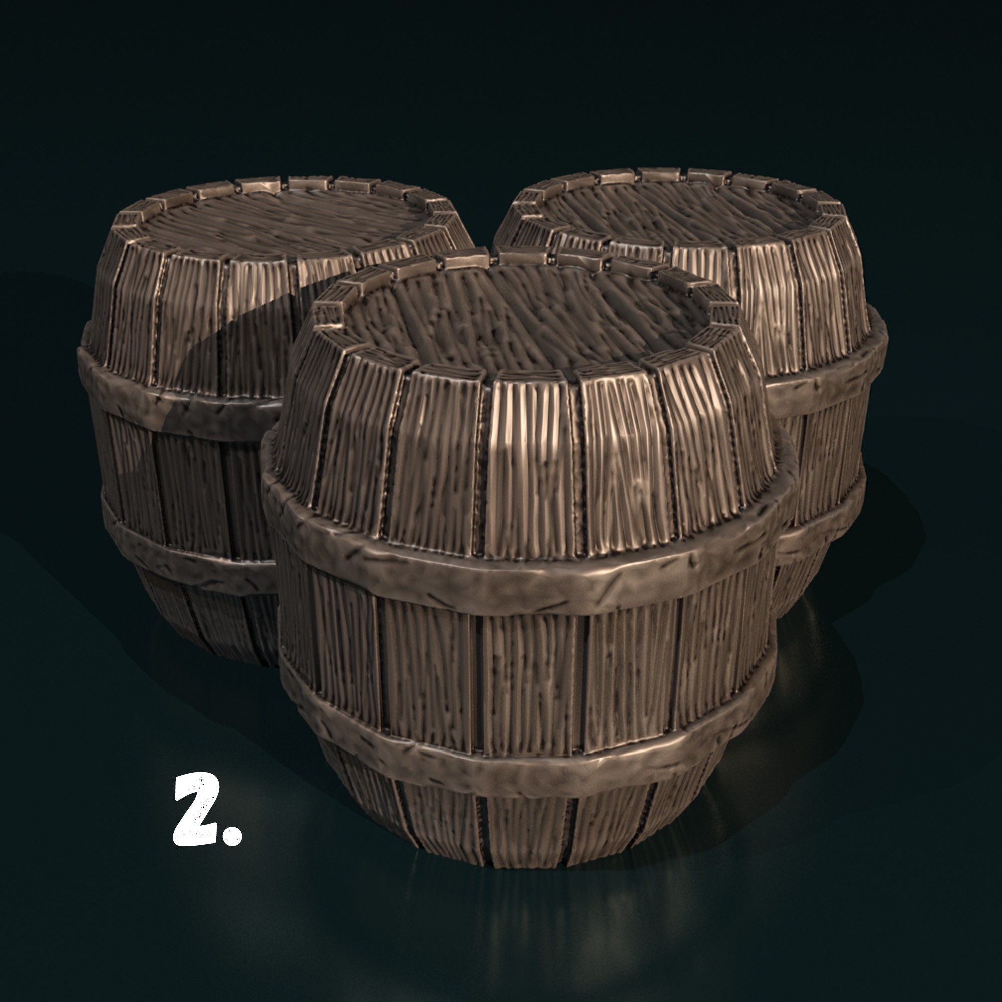 Barrels, Dnd Miniature Terrain, Dungeons and Dragons, D&D, Pathfinder ...
