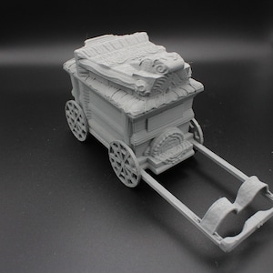 Playable Caravan/wagon With Horses, Dnd Miniature Terrain, Dungeons and ...