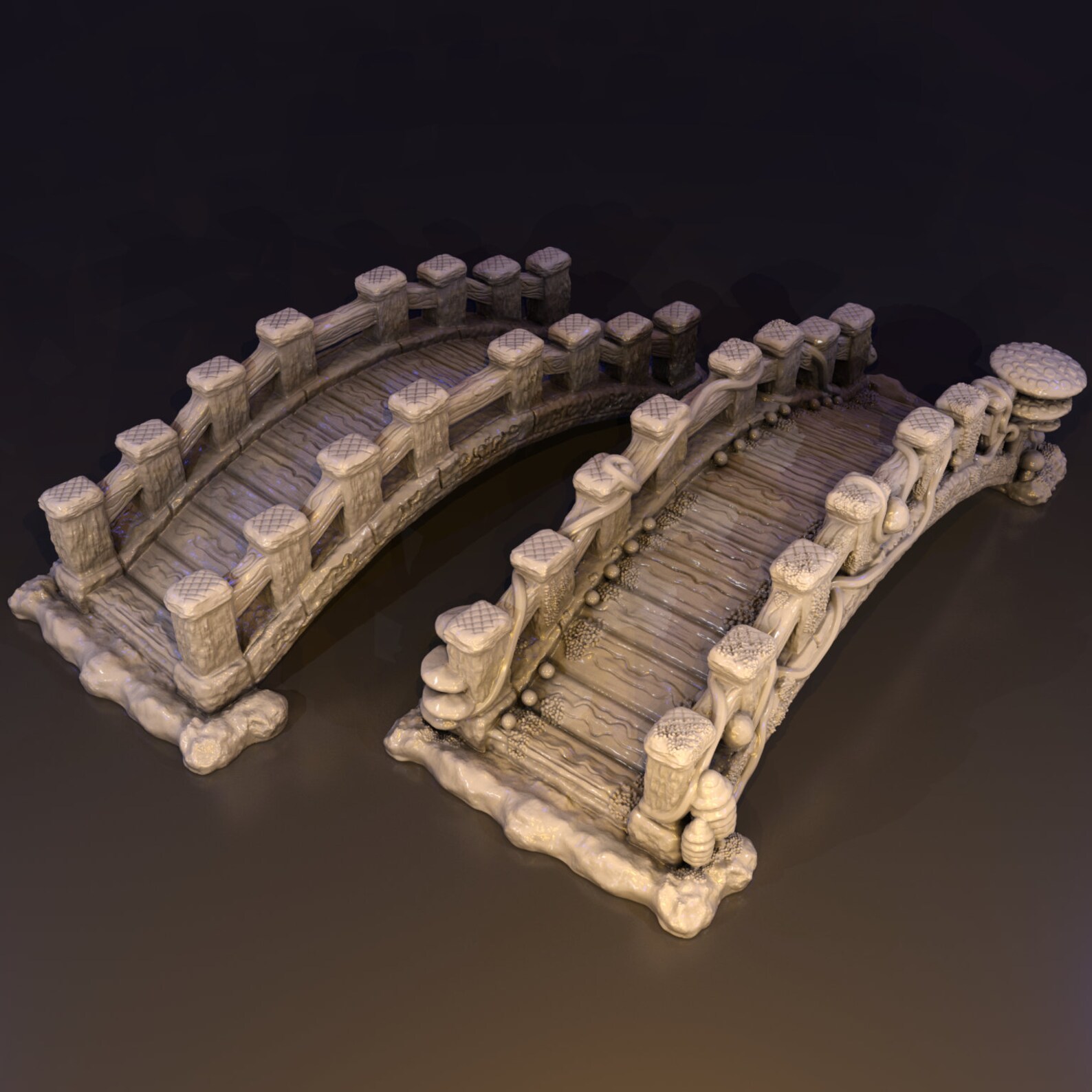 DND Forest Bridge Scatter Terrain, Overgrown Feywild Dungeons and ...