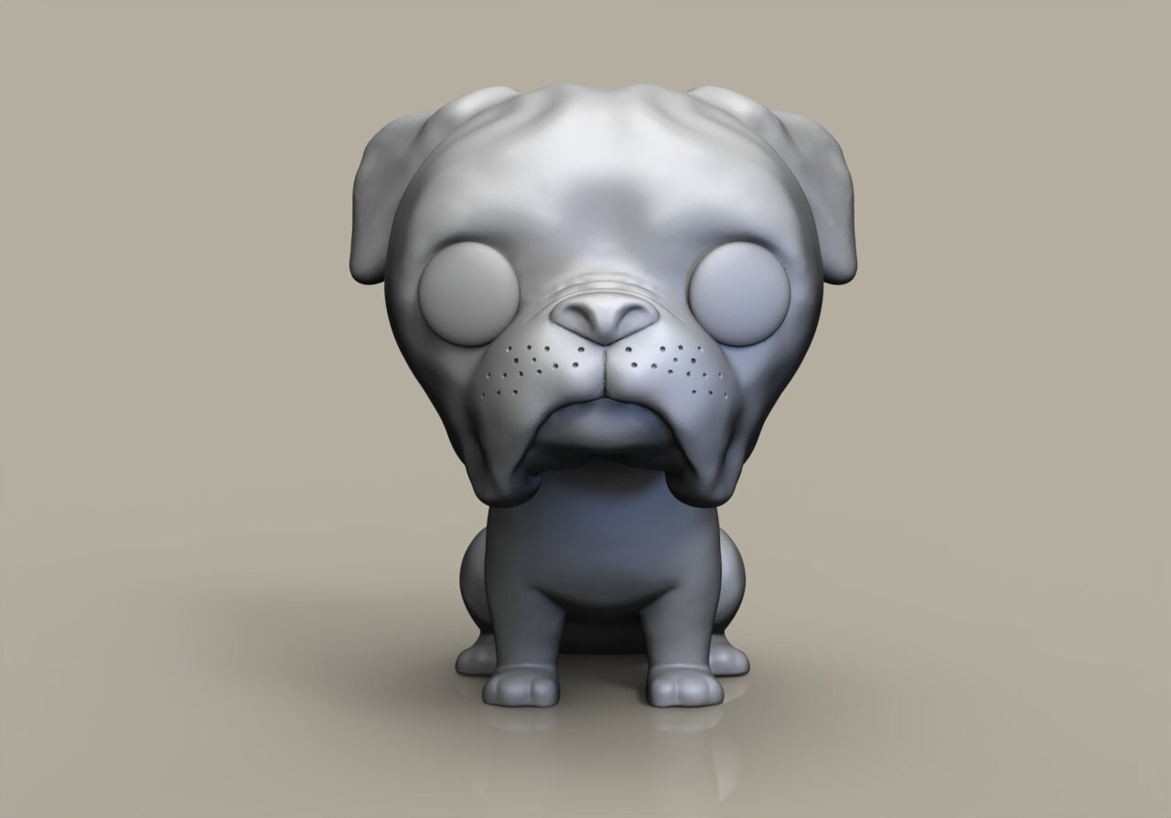 3D Model Funko Pet Funko POP Boxer Custom Dog Model for 3D Printing Etsy Canada