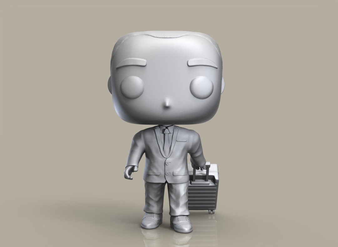 3D Model Male Airplane Steward Pop Style / 3D Personalised Figures / 3D ...