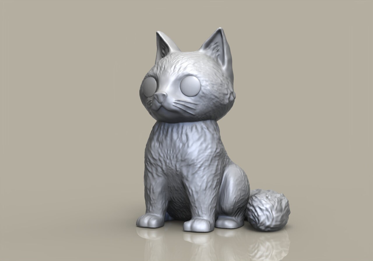 3D Model Funko Cat / Funko POP Siamese Cat / Custom Cat Model for 3D ...