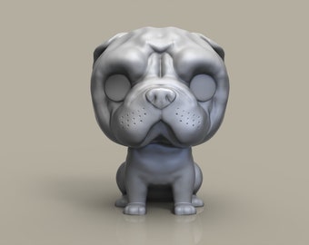3D Model Funko Pet / Funko POP Saint Bernard / Custom Dog Model for 3D ...