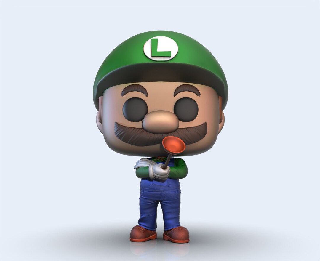 3D Model Luigi (mario Bros) Pop Style / 3D Personalised Figures / 3D ...
