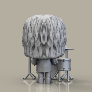 3D Model Female Drummer Pop Style / 3D Personalised Figures / 3D ...
