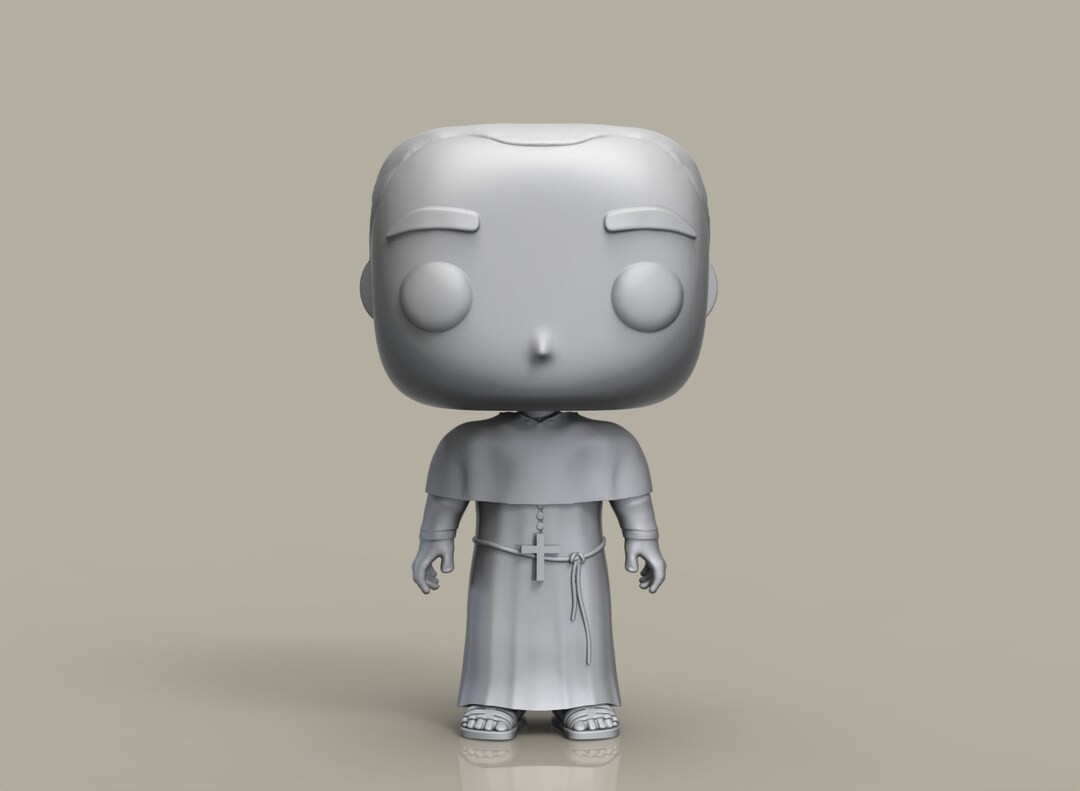 3D Model Male Monk Pop Style / 3D Personalised Figures / 3D Printable ...