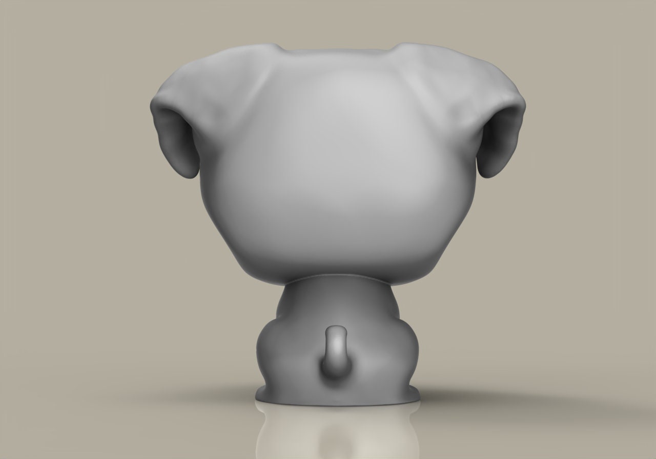 3D Model Funko Pet / Funko POP Pug / Custom Dog Model for 3D Printing ...
