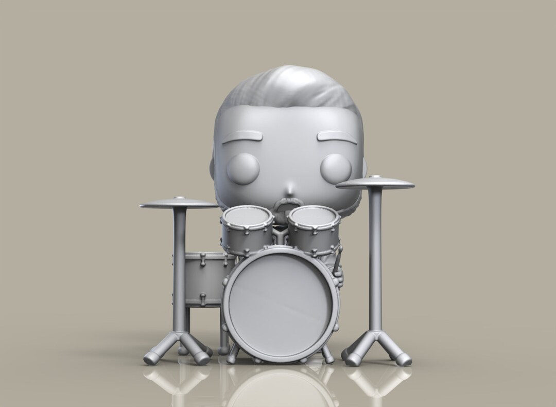 3D Model Male Drummer Pop Style / 3D Personalised Figures / 3D ...