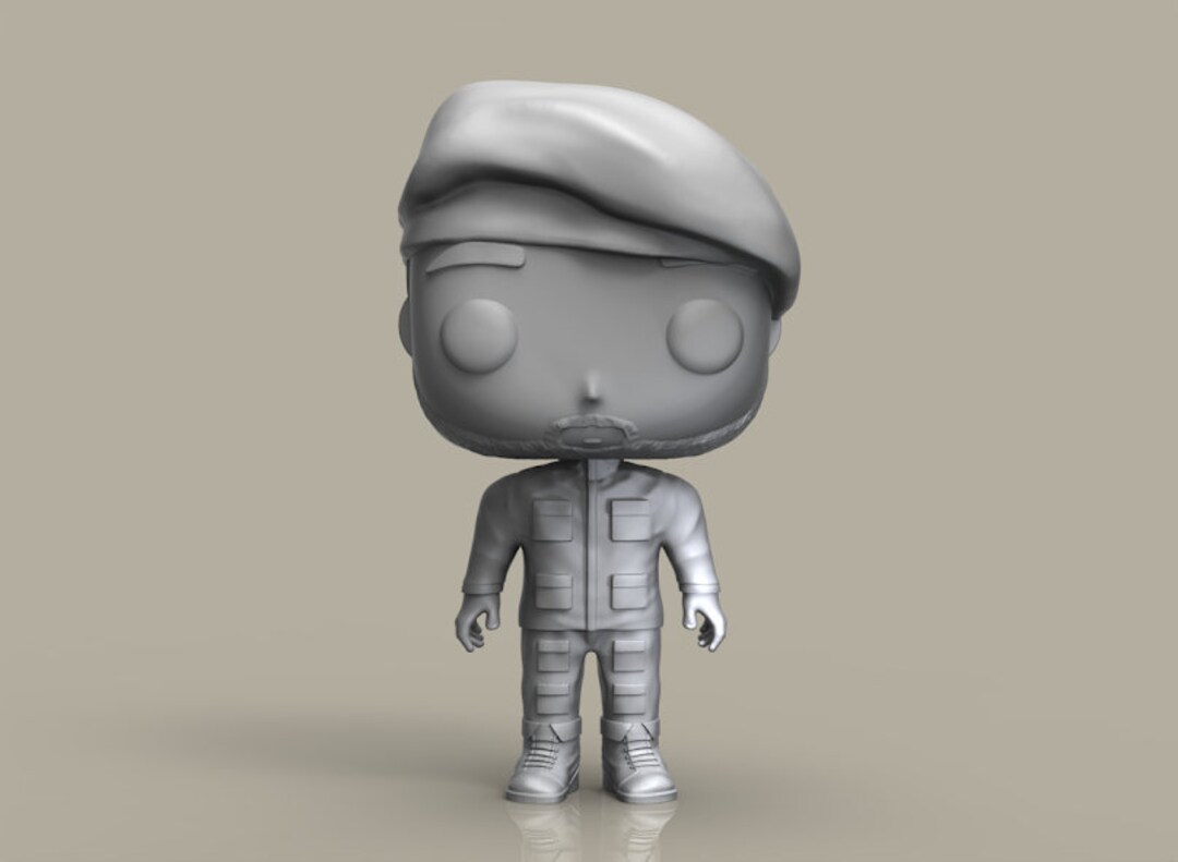 3D Model Female Military Pop Style / 3D Personalised Figures / 3D ...