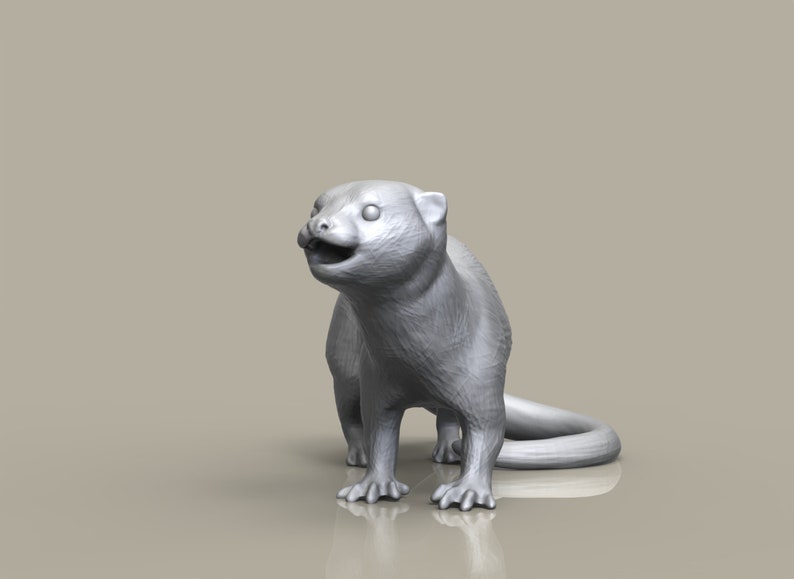 Otter 3D Model / Custom Otter Model for 3D Printing - Etsy