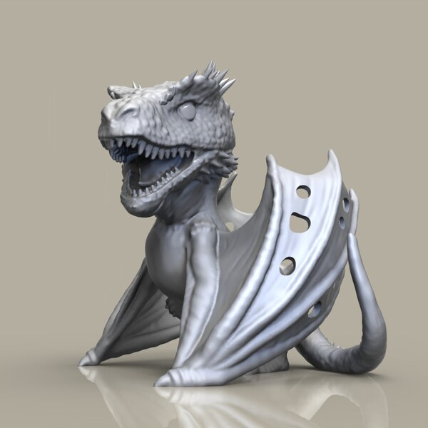 3d Printed Dragon Model - Etsy