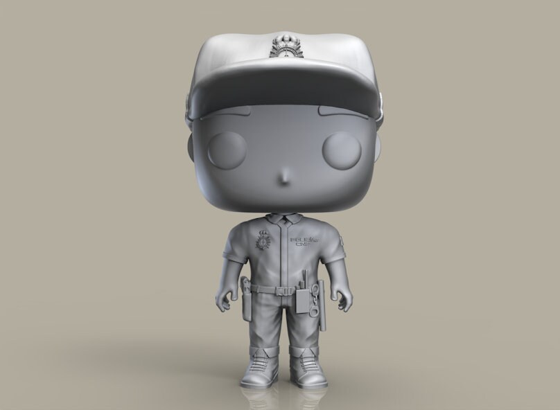 3D Model Male National Police Pop Style / 3D Personalised Figures / 3D ...