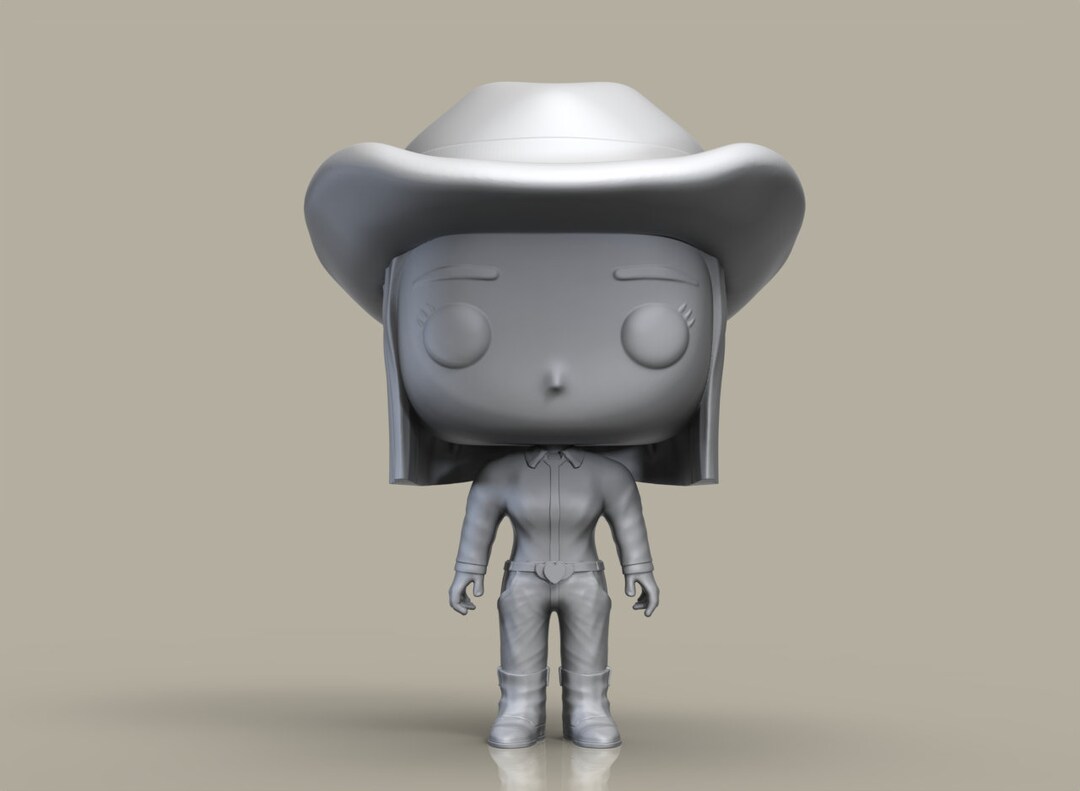 3D Model Female Cowgirl Pop Style / 3D Personalised Figures / 3D ...