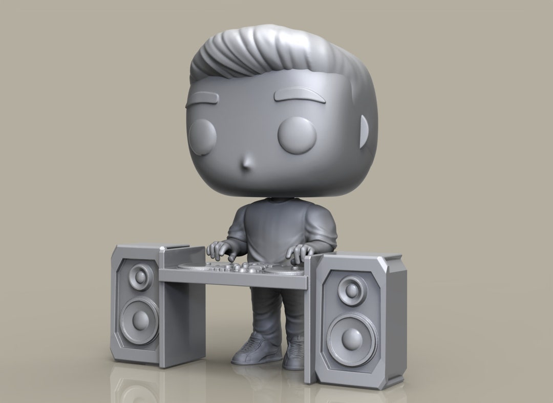 3D Model Male DJ (disc-jockey) Pop Style / 3D Customised Figures / 3D ...