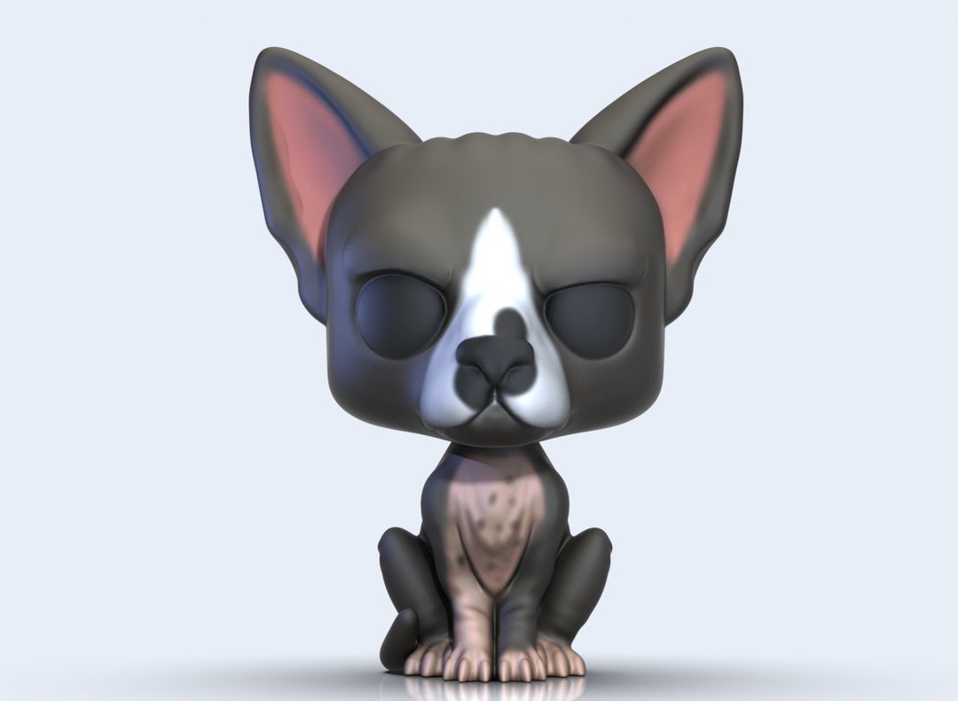 3D Model Funko Cat / Funko POP Sphynx Cat / Custom Cat Model for 3D ...