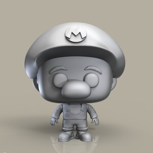 3D Model Mario Baby (mario Bros) Pop Style / 3D Personalised Figures ...