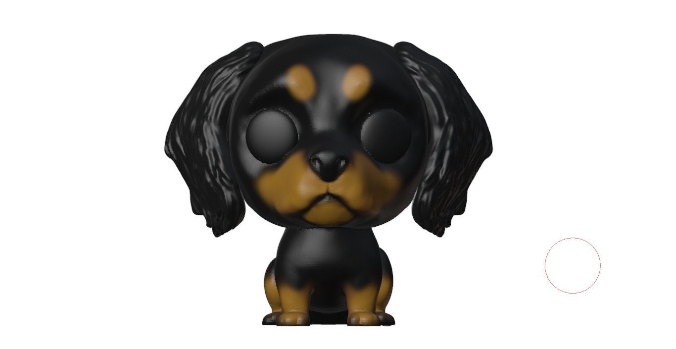 3D Model Funko Pet / Funko POP Dachshund / Custom Dog Model for 3D ...