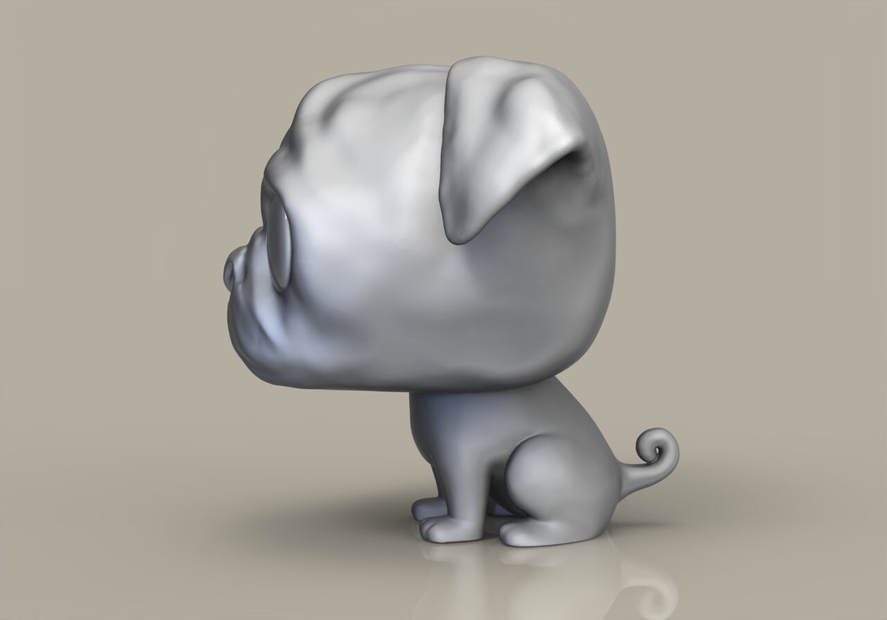 3D Model Funko Pet / Funko POP Pug / Custom Dog Model for 3D Printing ...