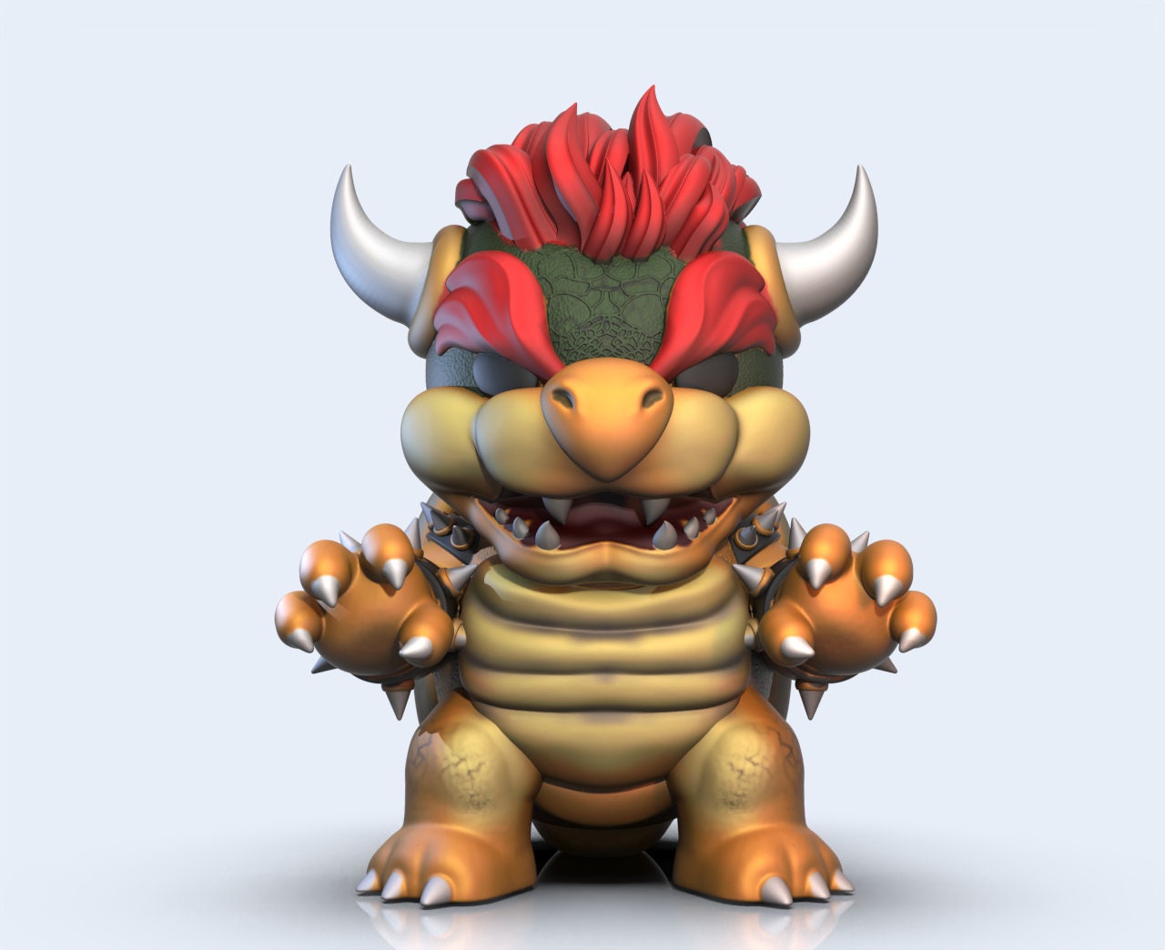 3D Model Bowser mario Bros Pop Style / 3D Personalised Figures / 3D ...