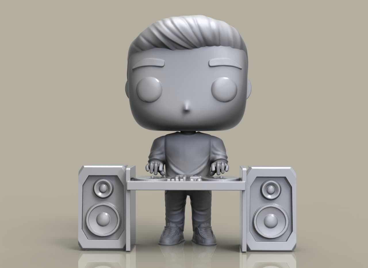 3D Model Male DJ disc-jockey Pop Style / 3D Customised Figures / 3D ...