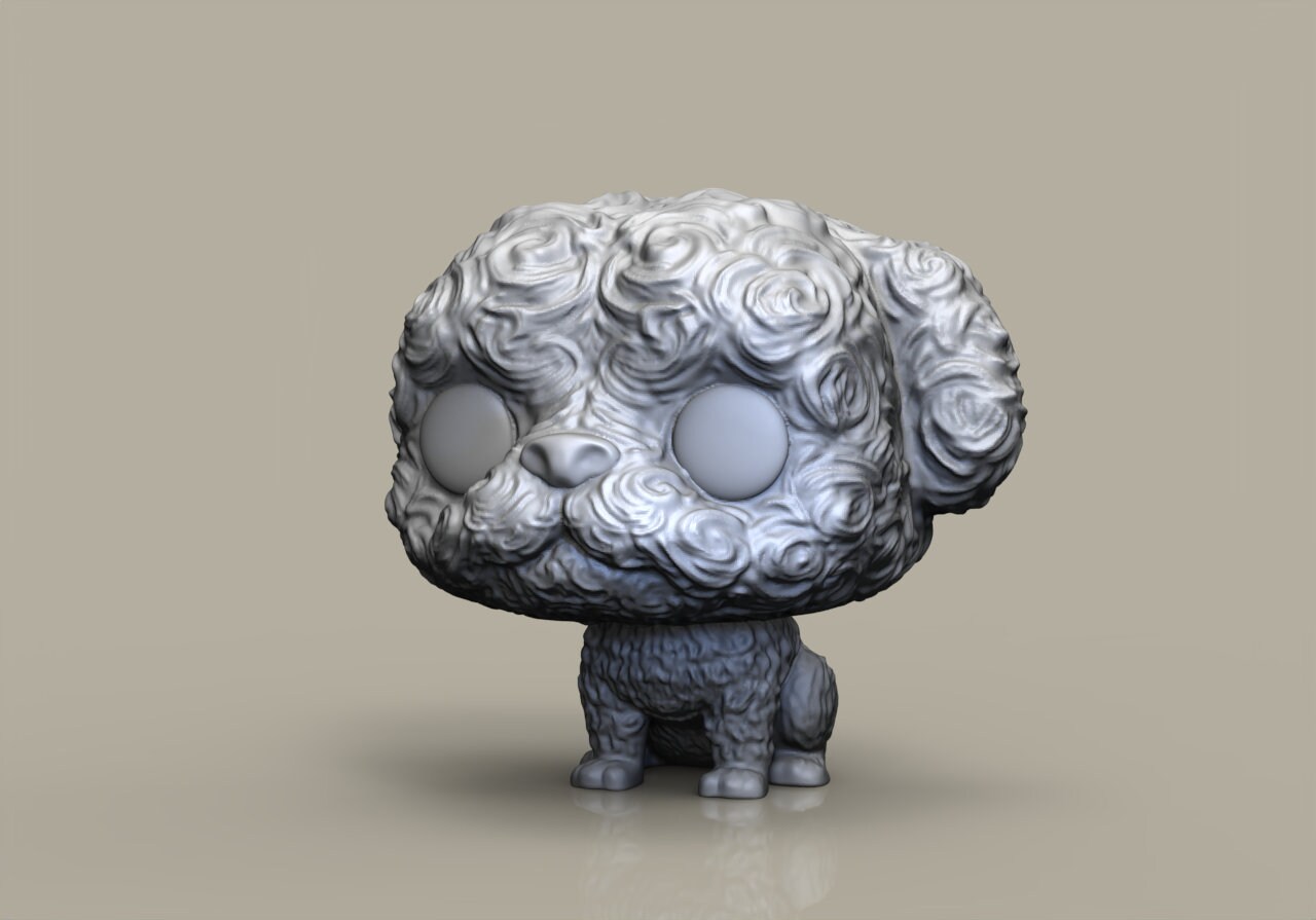 3D Model Funko Pet / Funko POP Poodle / Custom Dog Model for 3D ...