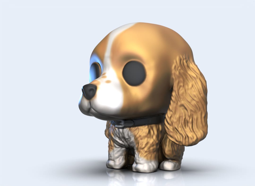 3D Model Funko Pet / Funko POP Cocker Spaniel / Custom Dog Model for 3D ...