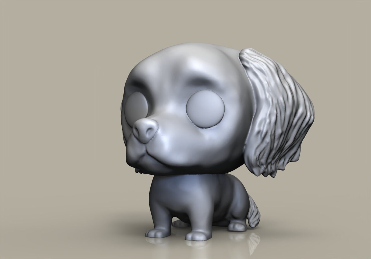 3D Model Funko Pet / Funko POP Dachshund / Custom Dog Model for 3D ...