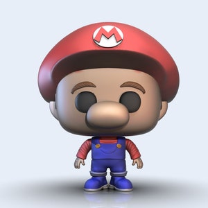 3D Model Mario Baby (mario Bros) Pop Style / 3D Personalised Figures ...