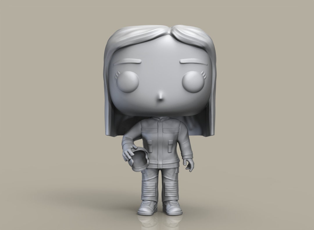 3D Model Female Firefighter Pop Style / 3D Personalised Figures / 3D ...