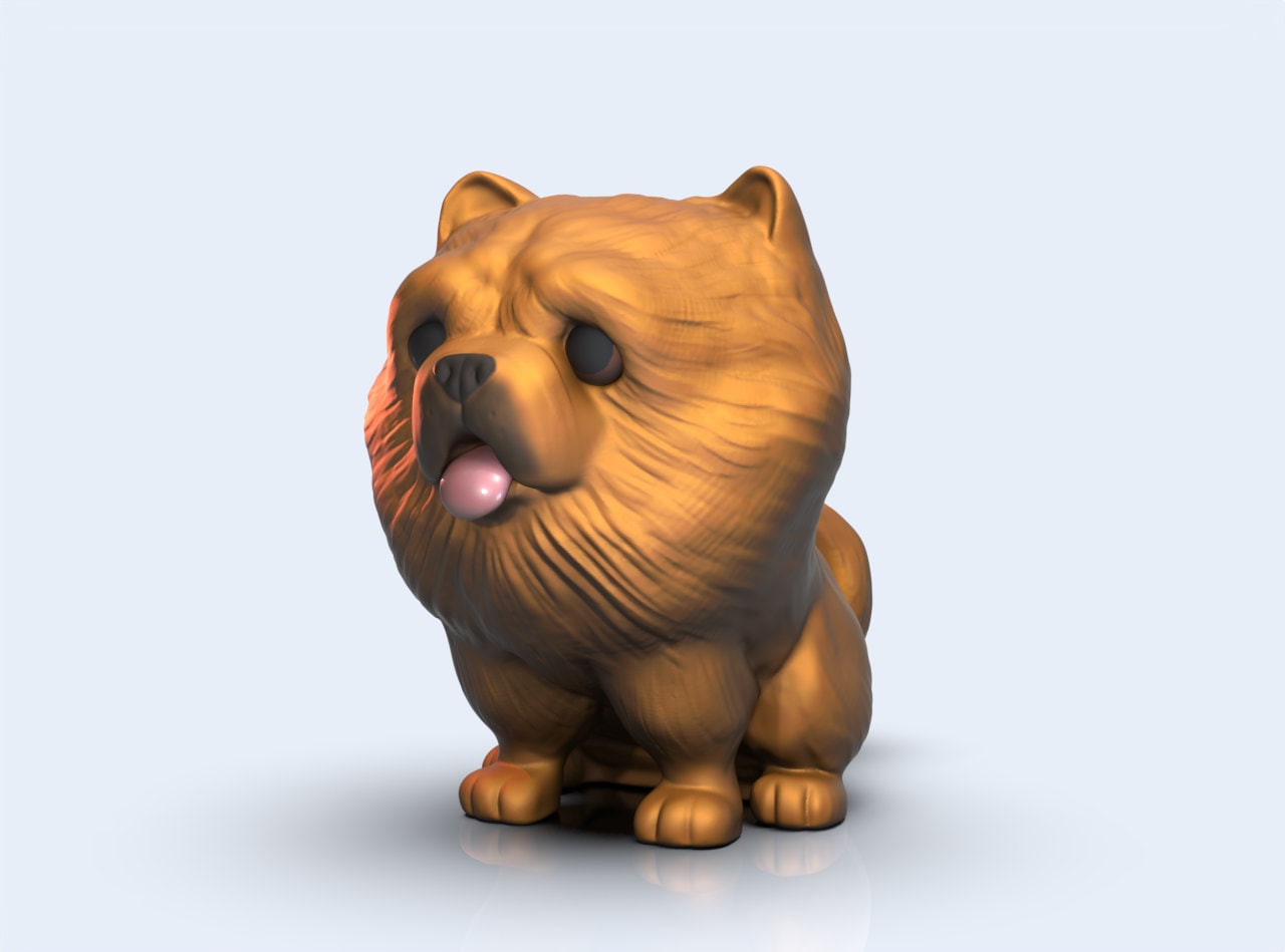 3D Model Funko Pet / Funko POP Chow Chow / Custom Dog Model for 3D ...