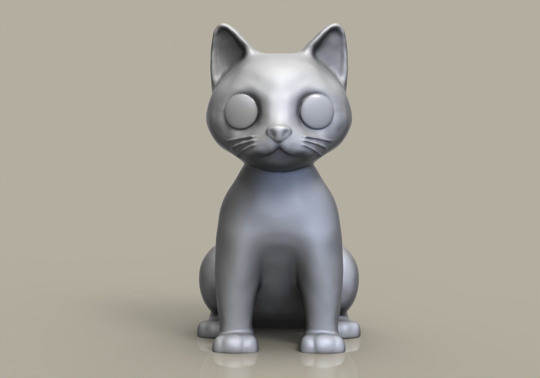 3D Model Funko Cat / Funko POP Bengal Cat / Custom Cat Model for 3D ...