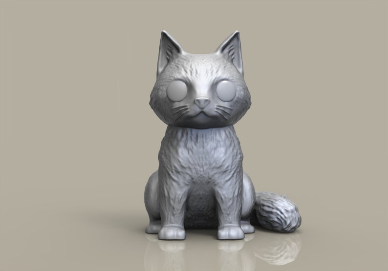 3D Model Funko Cat / Funko POP Siamese Cat / Custom Cat Model for 3D ...