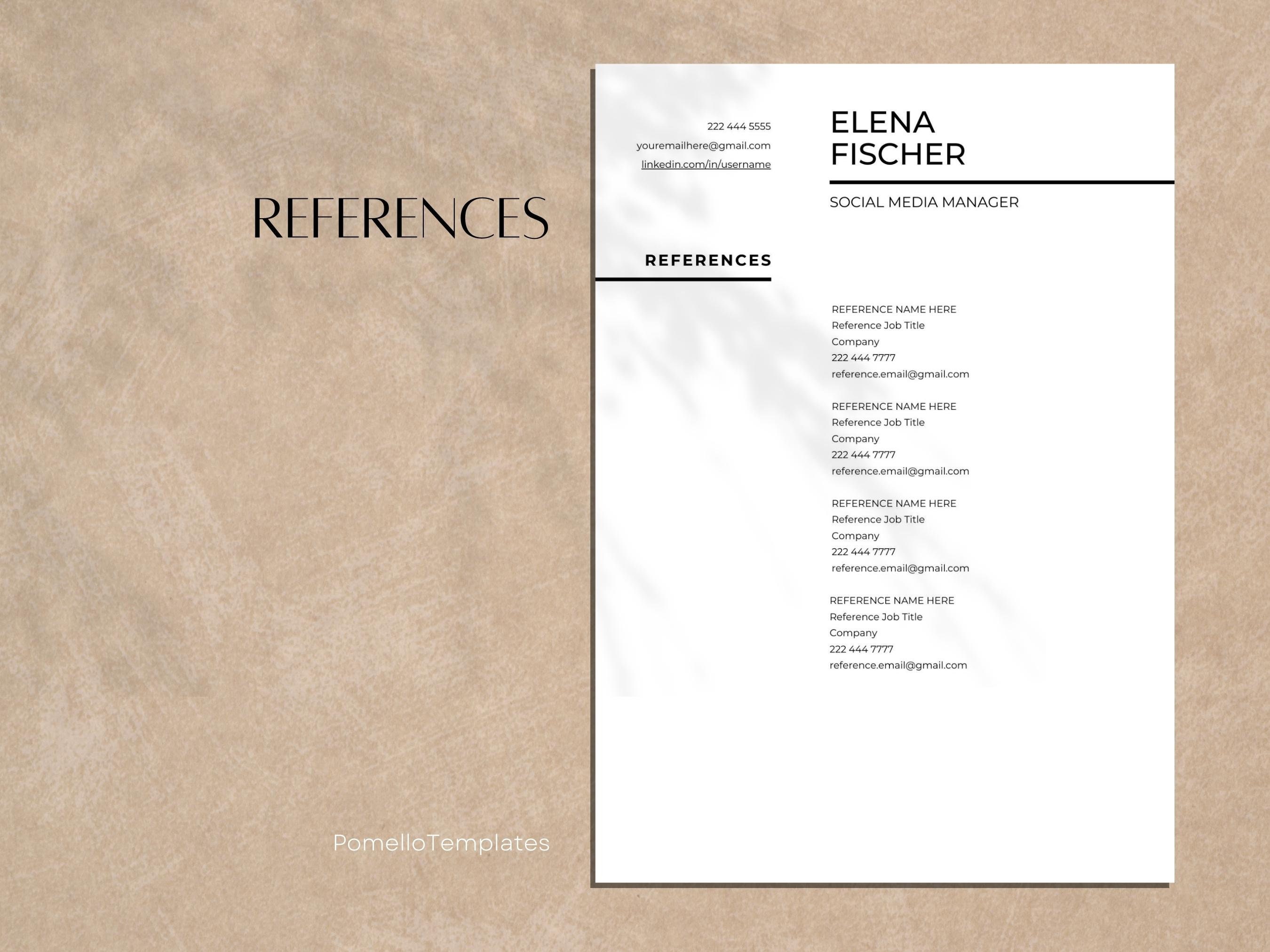 1 and 2 Page Resume With Photo, CV Template Canva, Professional Resume ...