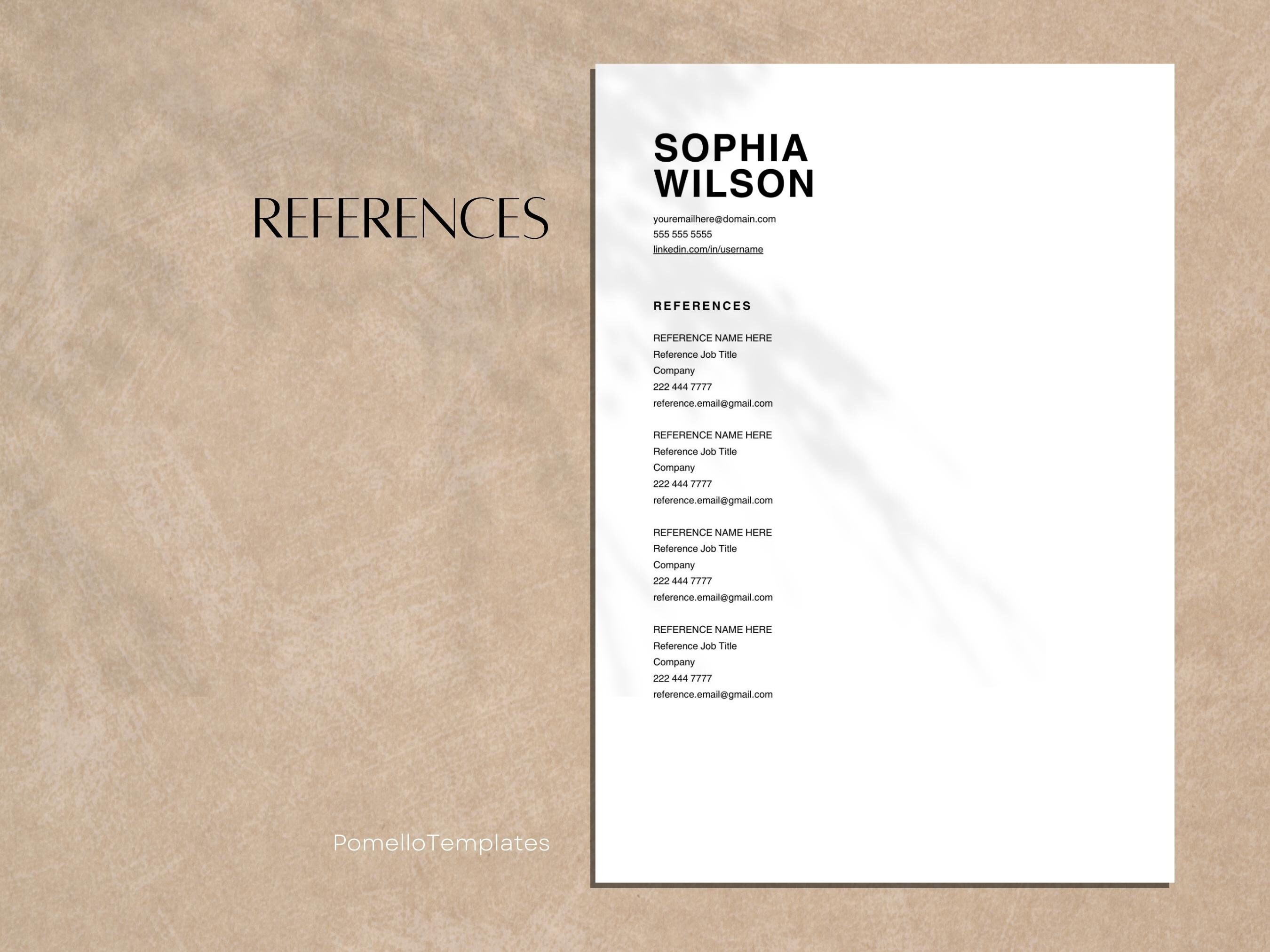 1 Page Resume Template Professional Resume Template Canva - Etsy