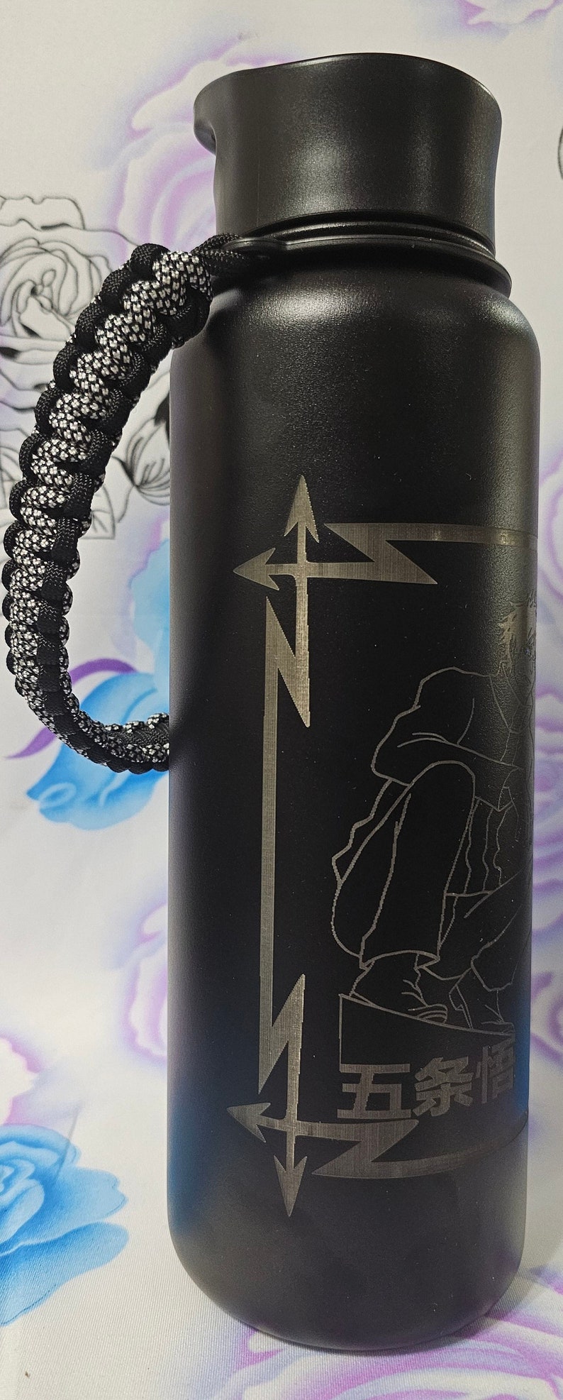 40oz Laser Engraved Insulated Water Bottle Anime - Etsy