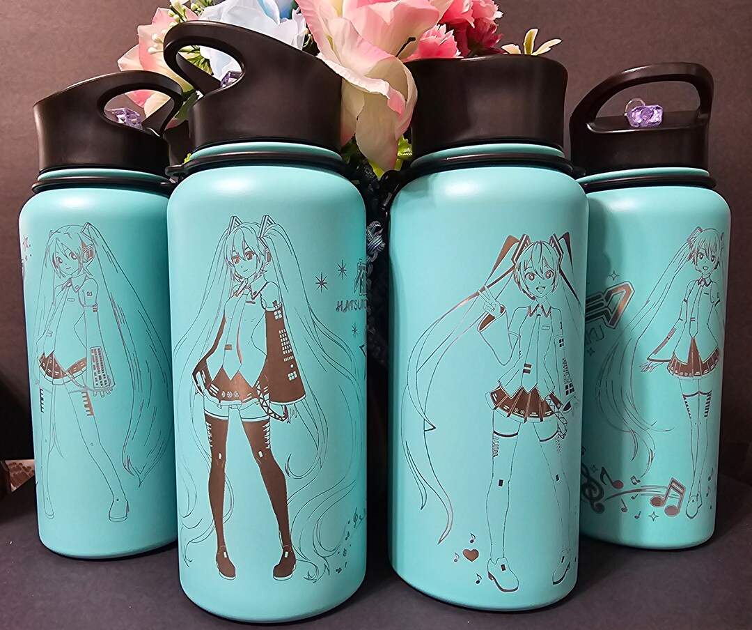 32oz Laser Engraved Insulated Water Bottle Vocaloid Anime. - Etsy