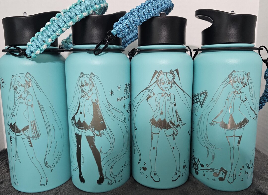 32 Oz Laser Engraved Insulated Water Bottle Vocaloid Anime - Etsy
