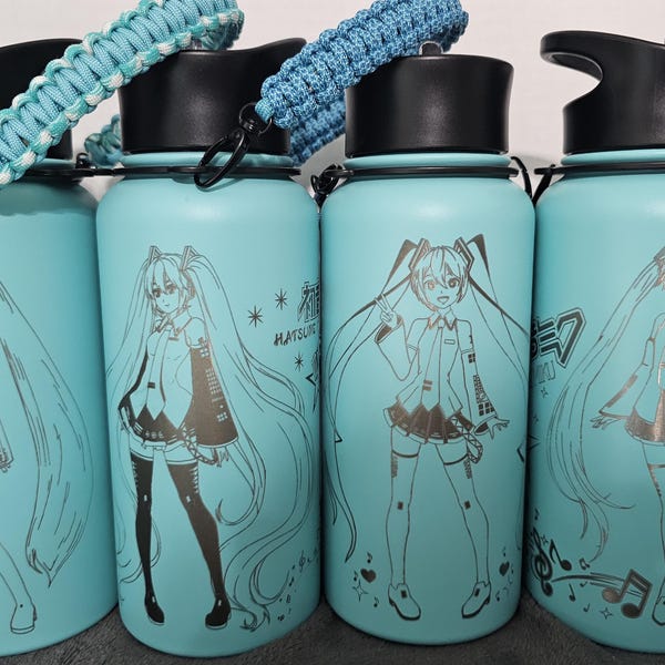 Anime Water Bottle - Etsy