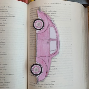 VW Bug Bookmark - Car Bookmark, Cute Bookmark, Kids Bookmark, Hand Made ...