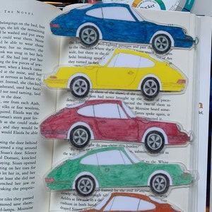 Porsche Bookmark - Car Bookmark, Cute Bookmark, Kids Bookmark, Hand ...