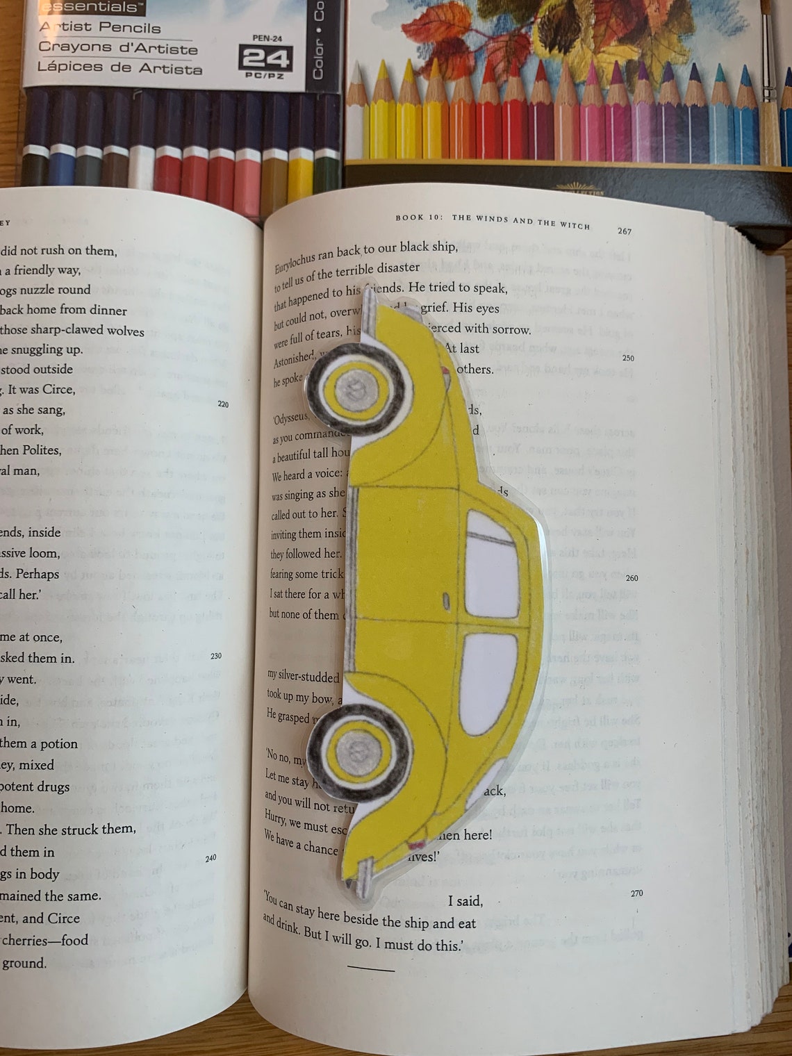 VW Bug Bookmark - Car Bookmark, Cute Bookmark, Kids Bookmark, Hand Made ...