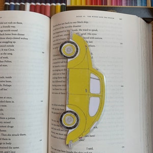 VW Bug Bookmark - Car Bookmark, Cute Bookmark, Kids Bookmark, Hand Made ...